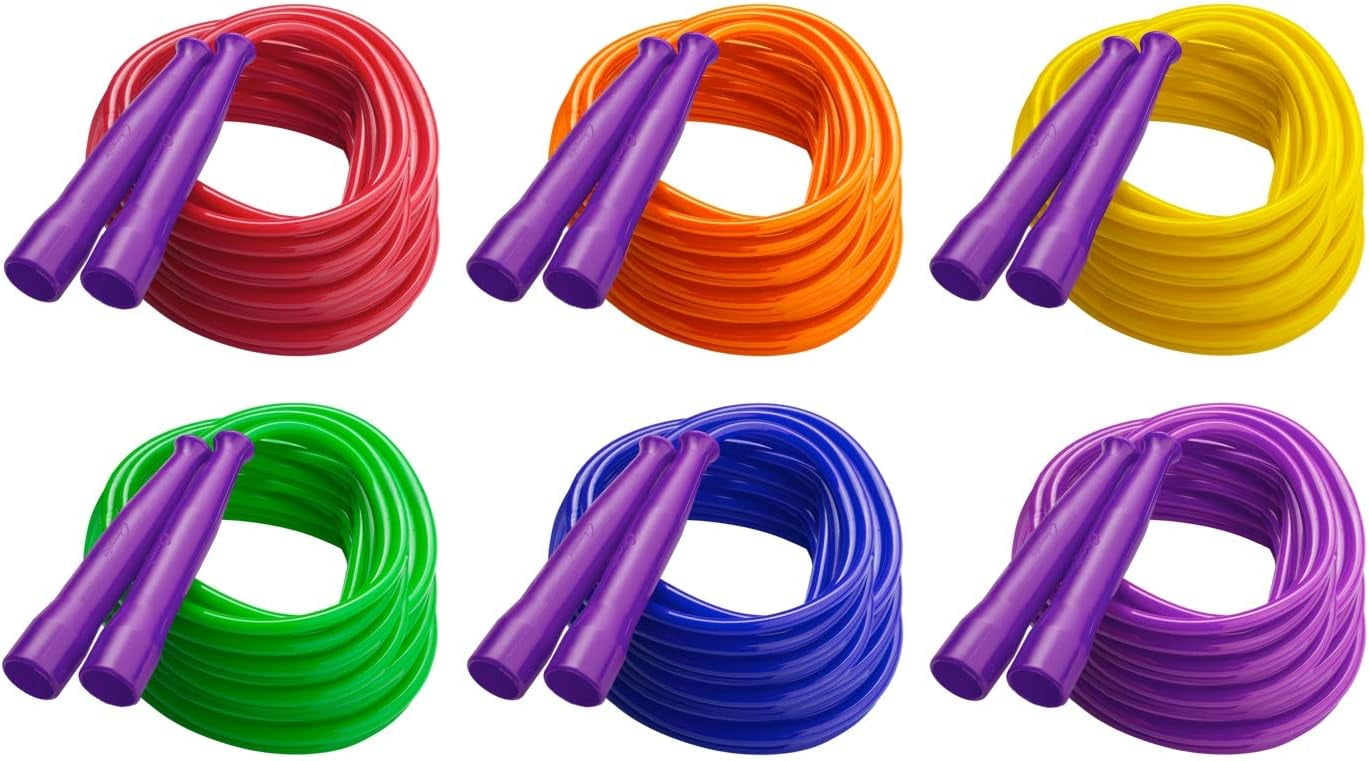 Champion Sports 32 Foot Licorice Jump Rope for Fitness, Assorted Colors ...