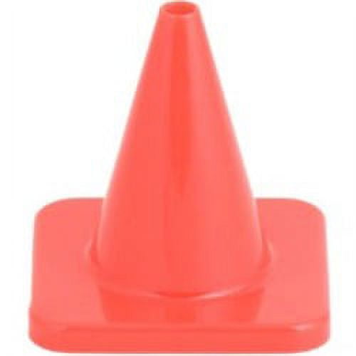 Champion Sports 4 Inch High Visibility Flexible Vinyl Cone Orange ...