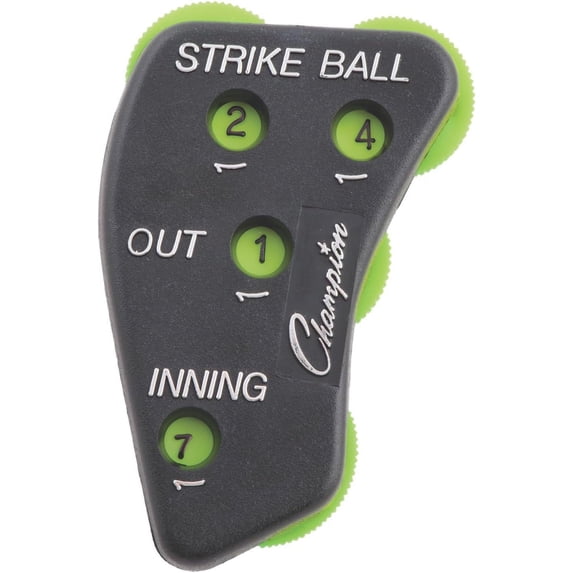 Champion Sports 4 Wheel Plastic Baseball Umpire Count Indicator ...
