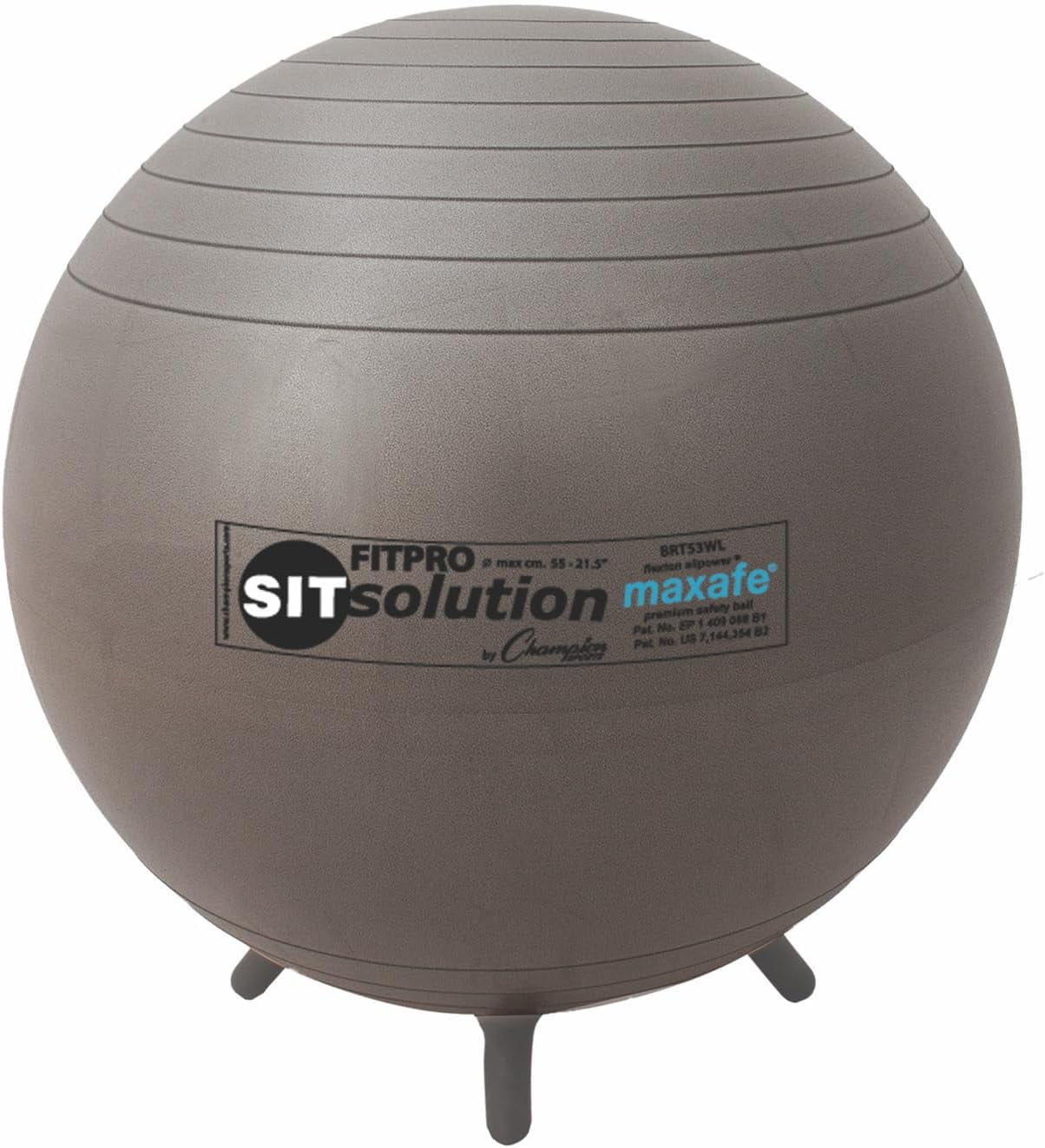 Champion Sports 65CM MAXAFE SITSOLUTION Ball with Stability Legs ...