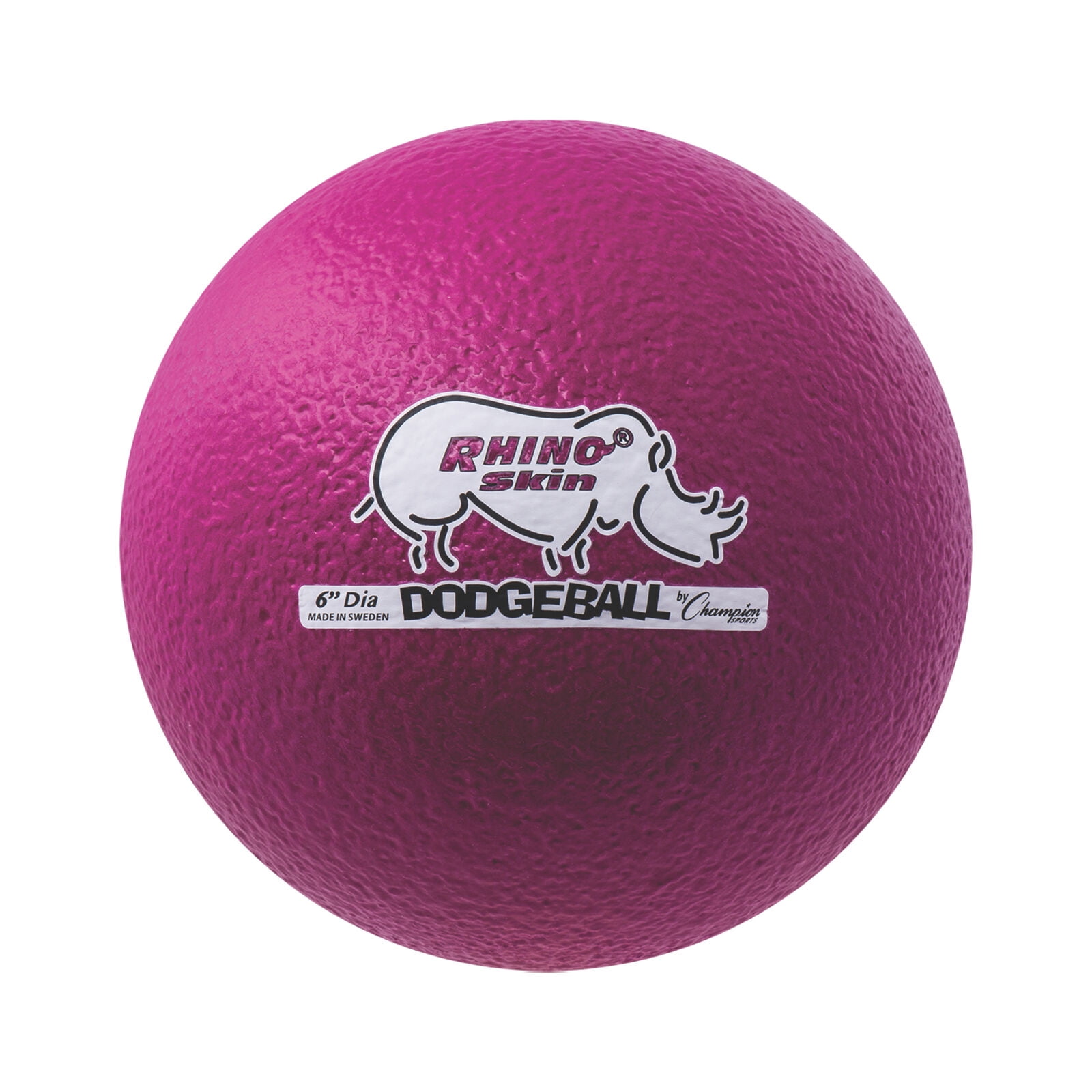 Champion Sports Rhino Skin Dodgeball (Single, Neon Purple, 6" D ...