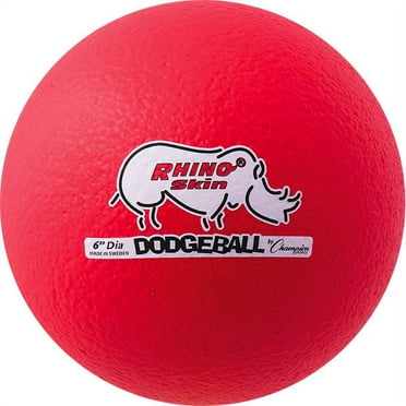 Champion Sports 6 Inch Rhino Skin Low Bounce Dodgeball Neon Rainbow ...