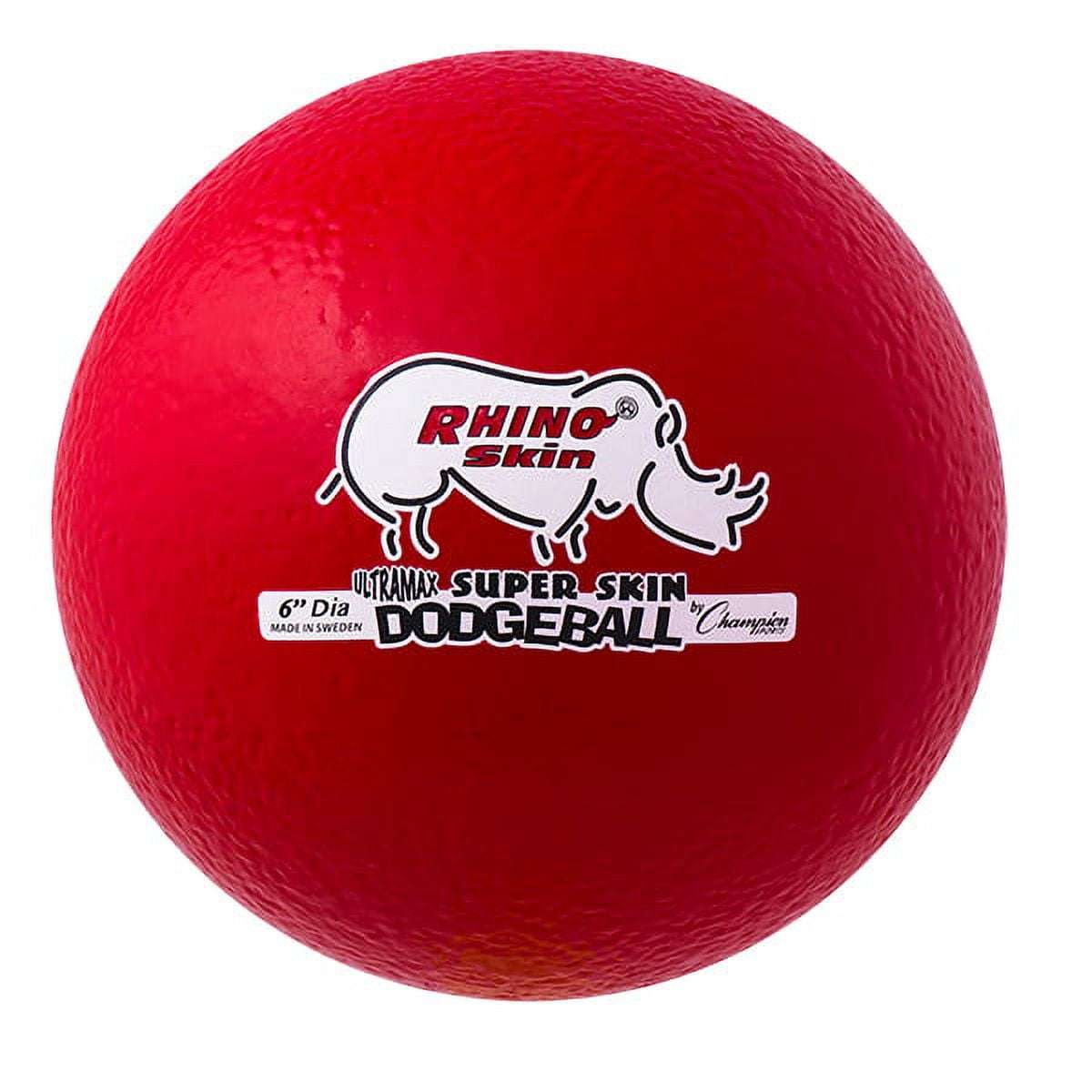 Champion Sports 6 Inch Rhino Skin Ultramax Dodgeball Red - Walmart.com