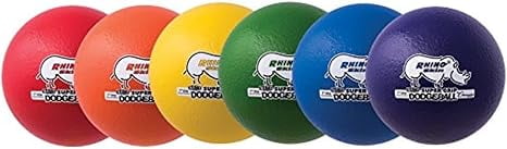 Champion Sports Rhino Skin Ultramax All Around Dodgeball Set, Red ...