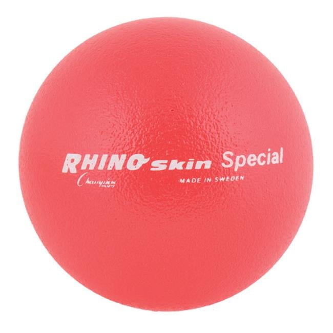Champion Sports 8.5 in. Rhino Skin Ball, Neon Red - Walmart.com