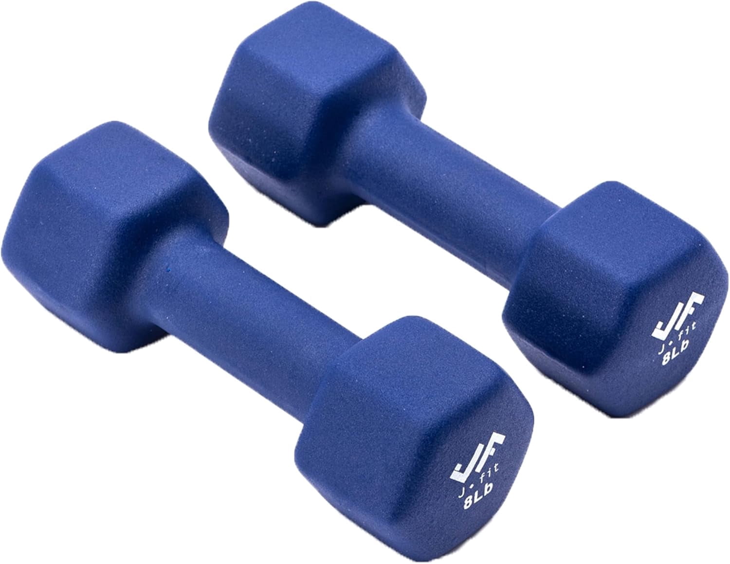 JFIT, Hex Dumbbells, 8 LBS, Hexagon Anti-Roll Design - Walmart.com