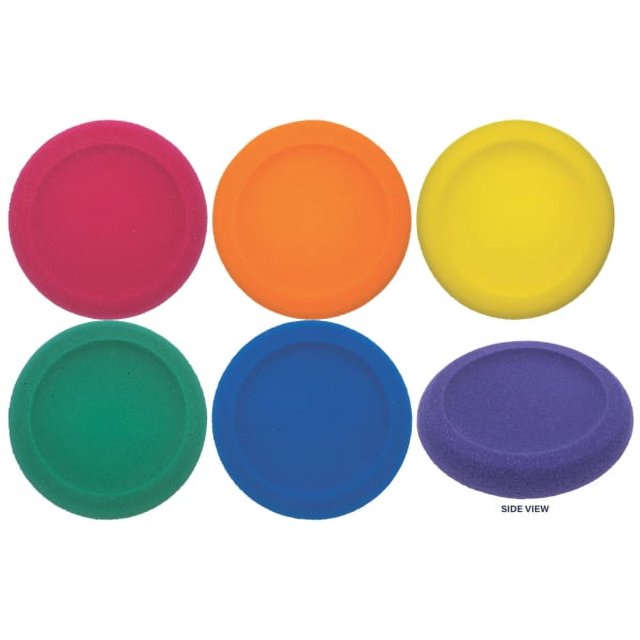 Champion Sports 9 Inch Rounded Foam Disc Set of 6 - Walmart.com