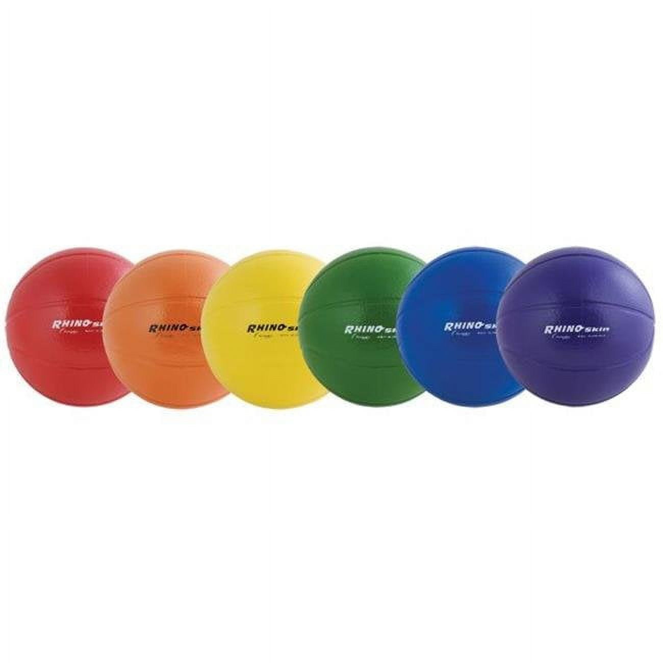 Champion Sports 9 in. Rhino Skin Ball Set, Multicolor - Set of 6 ...