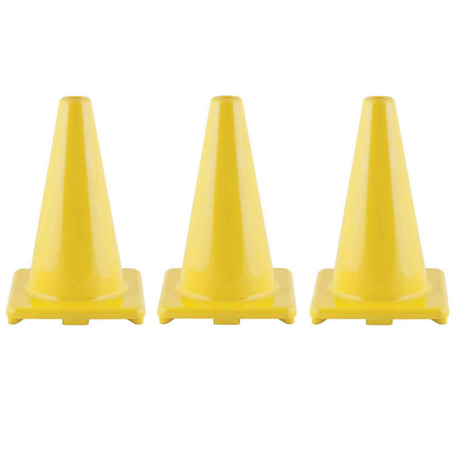 Champion Sports CHSC12YL-3 12 in. Flexible Vinyl Cone Weighted, Yellow ...