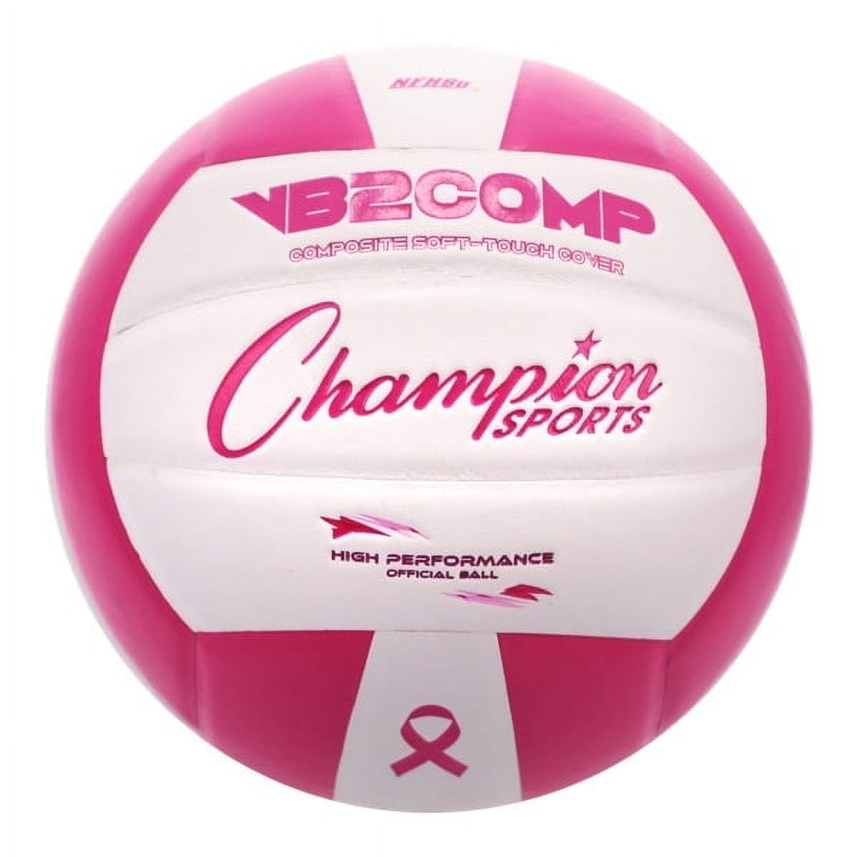 Champion Sports Official Size Indoor Volleyball, Pink and White ...