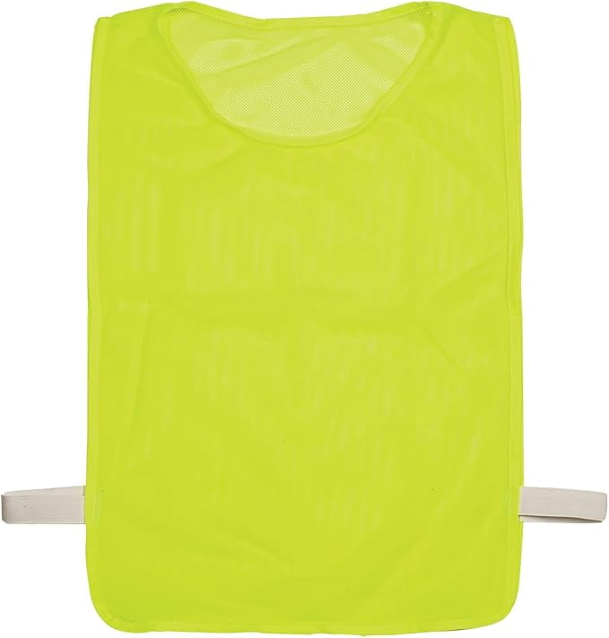 Champion Sports Deluxe Mesh Pinnie, Pack of 12, Neon Yellow, Adult ...