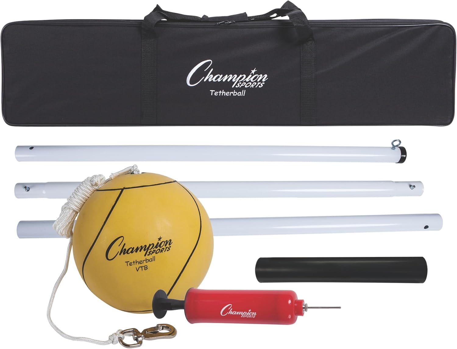 Champion Sports Tournament Tetherball Set: Classic Backyard Lawn Beach ...
