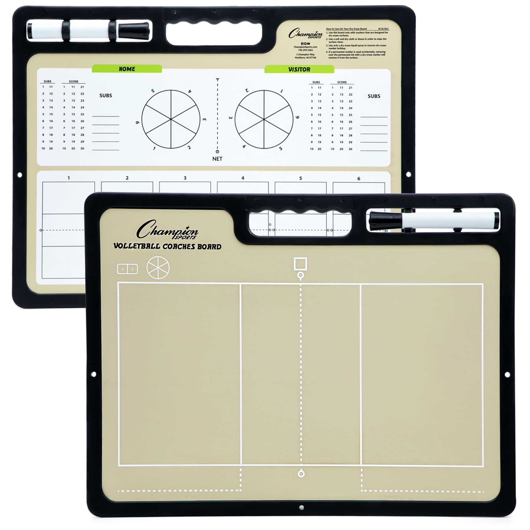 Champion Sports Extra Large Volleyball Coaches Board - Walmart.com