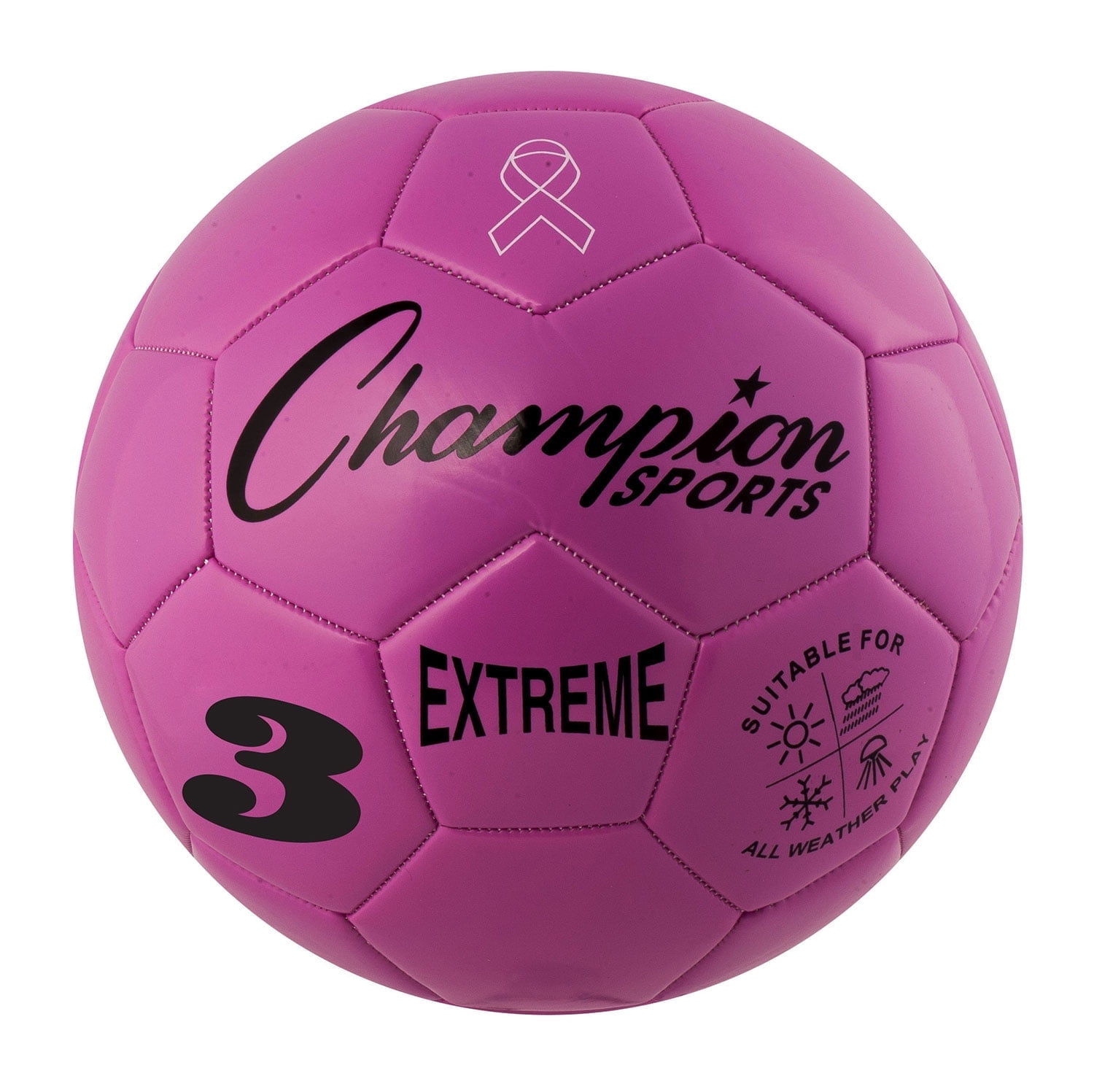 Champion Sports Extreme All-Weather Size 3 Soccer Ball with Soft Touch ...