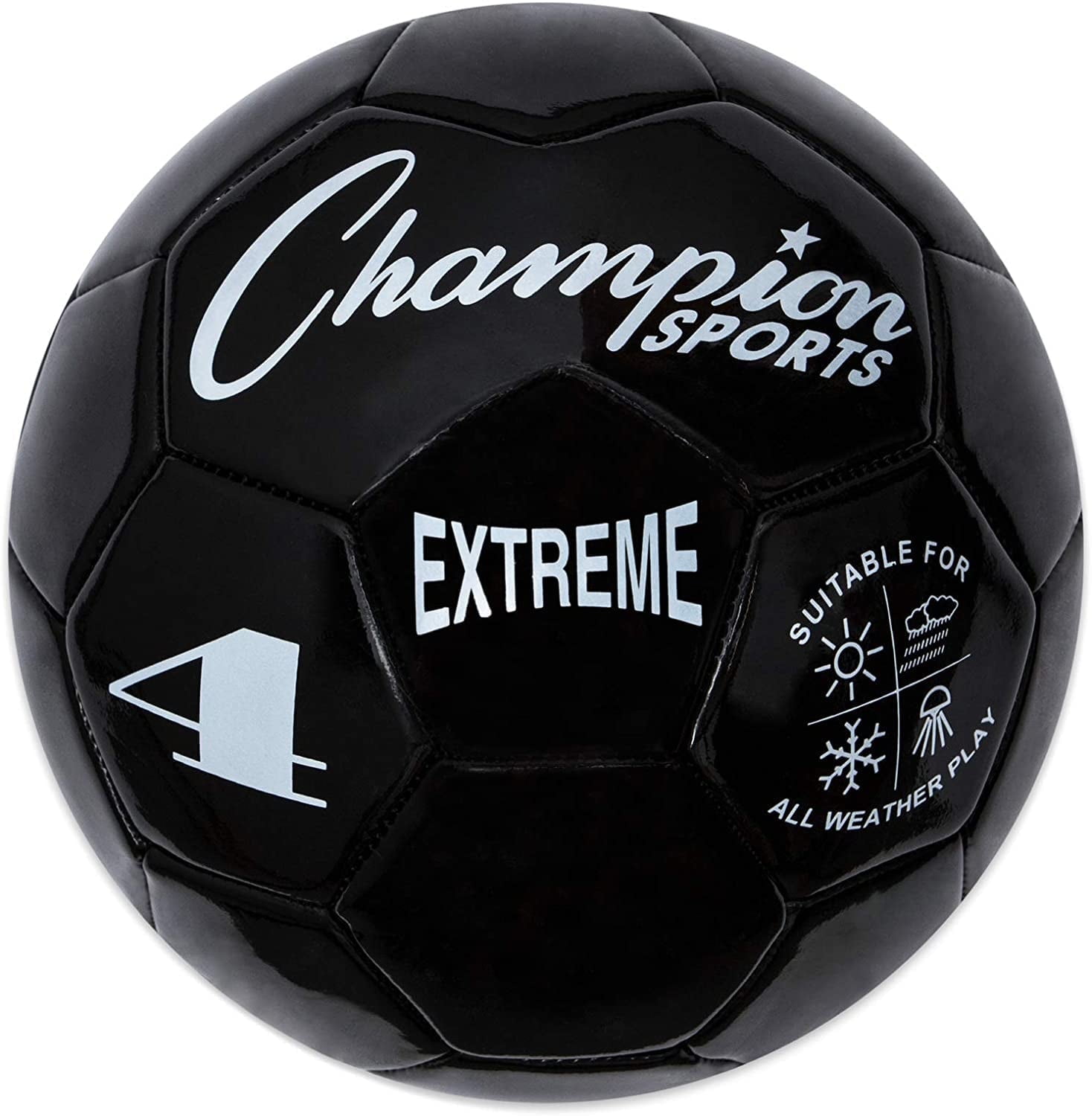 Champion Sports Extreme Soccer Ball, All-Weather, Size 4, High ...