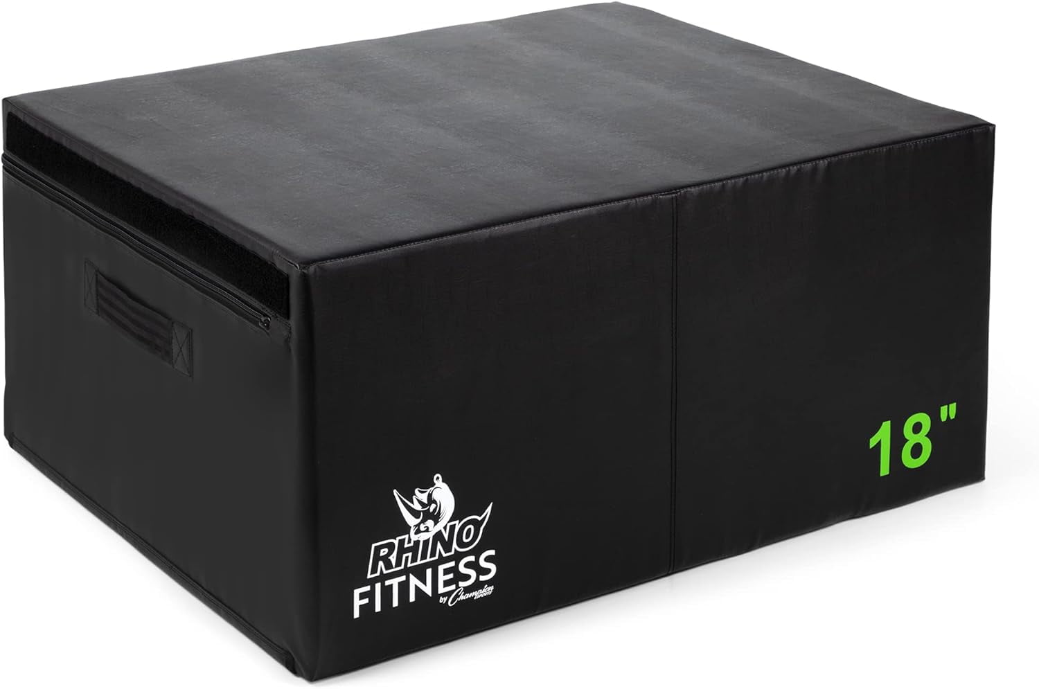 Champion Sports Foam Plyometric Box, 18 inch, Black - Durable Jump ...