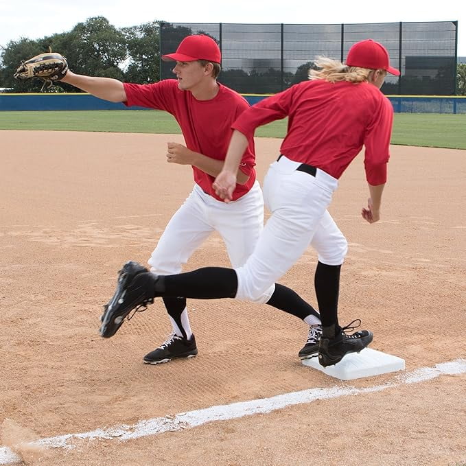Champion Sports Pro Anchored Baseball Base Set With Bolted Stanchion ...