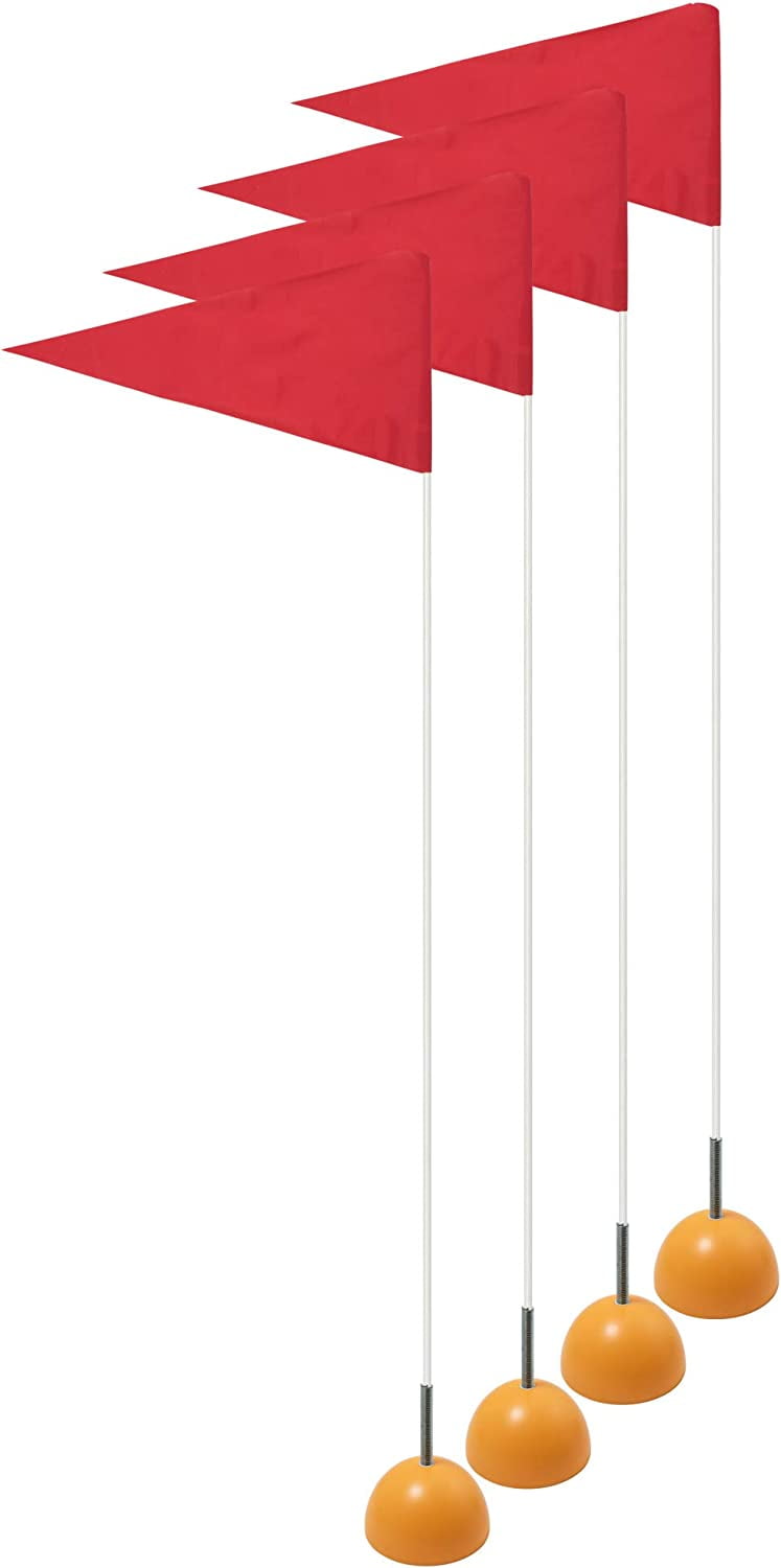 Champion Sports Indoor/Outdoor Spring Loaded Soccer Corner Flags Multi ...