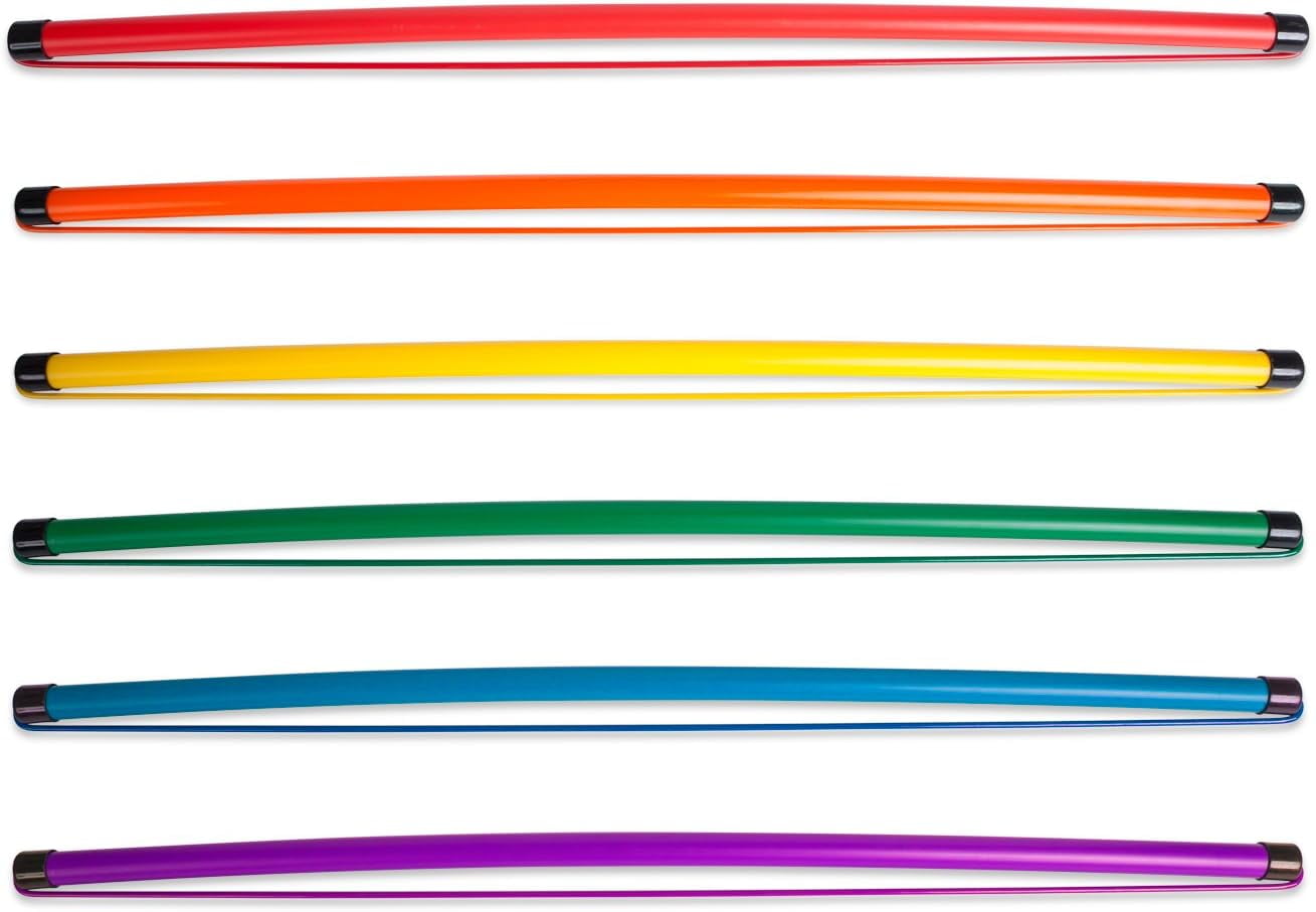 Champion Sports Kids Jump Rope: Set of 6 Jumping Ropes and Sticks for ...