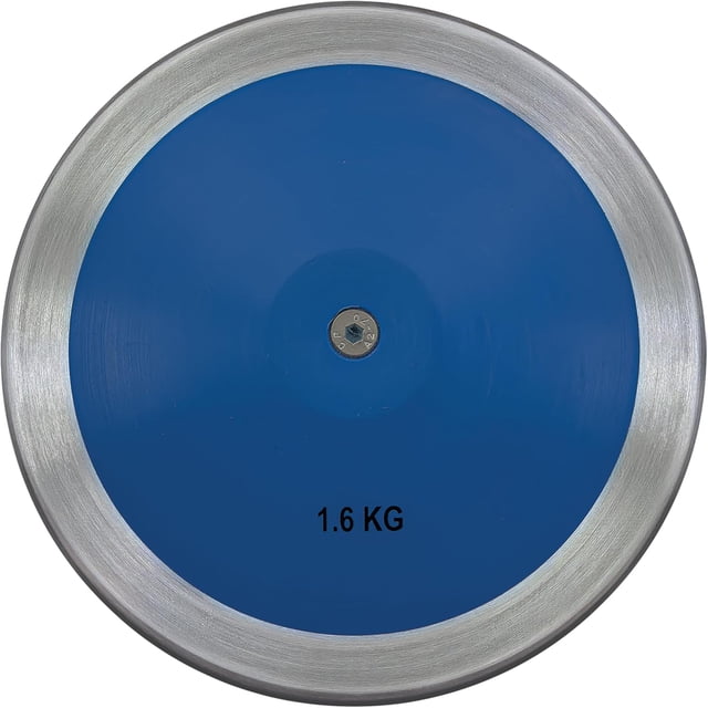 Champion Sports Low Spin Plastic Discus with ABS Plastic Shell, Steel ...