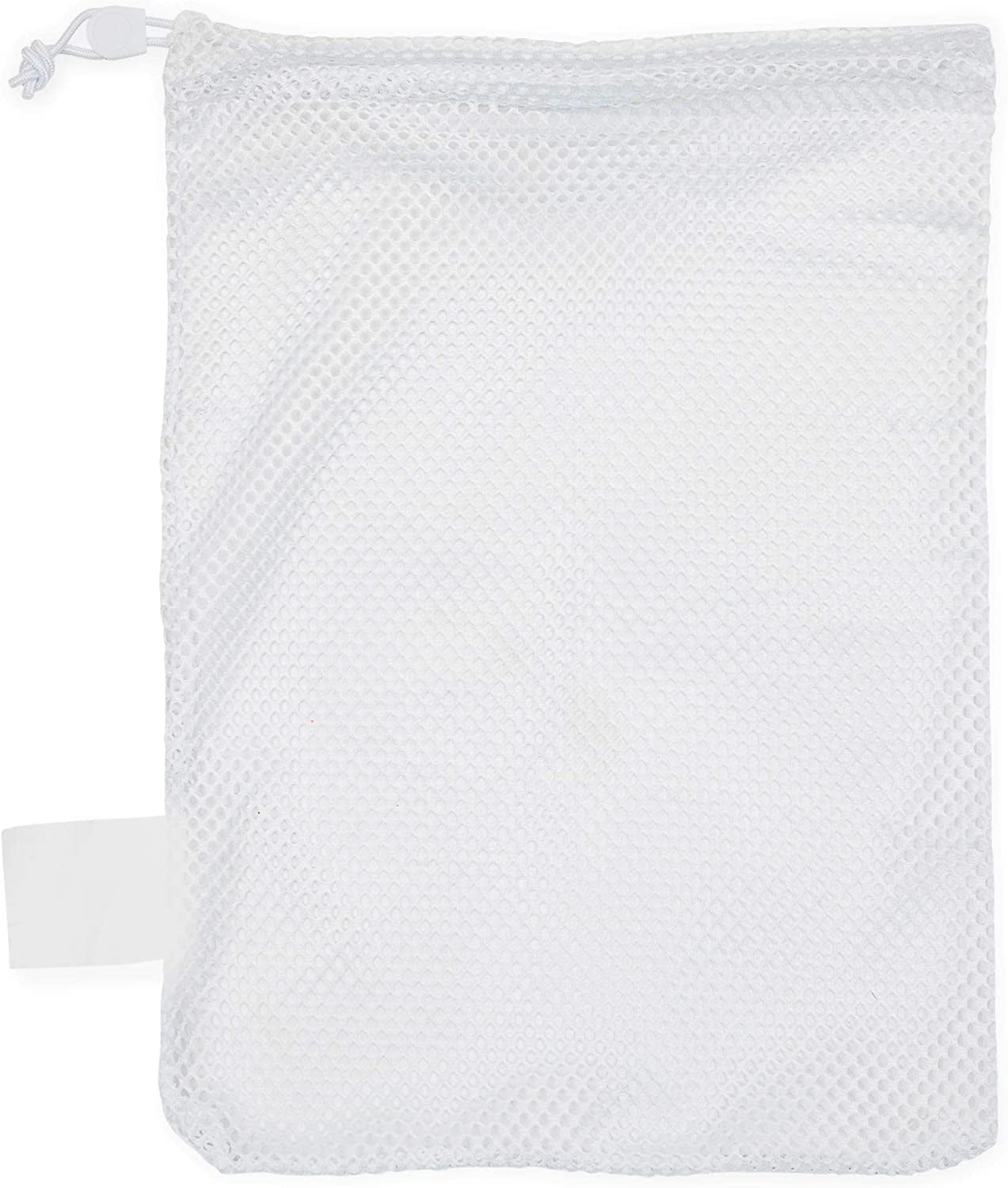 Champion Sports Mesh Sports Equipment Bag- White, 12" X 18 ...