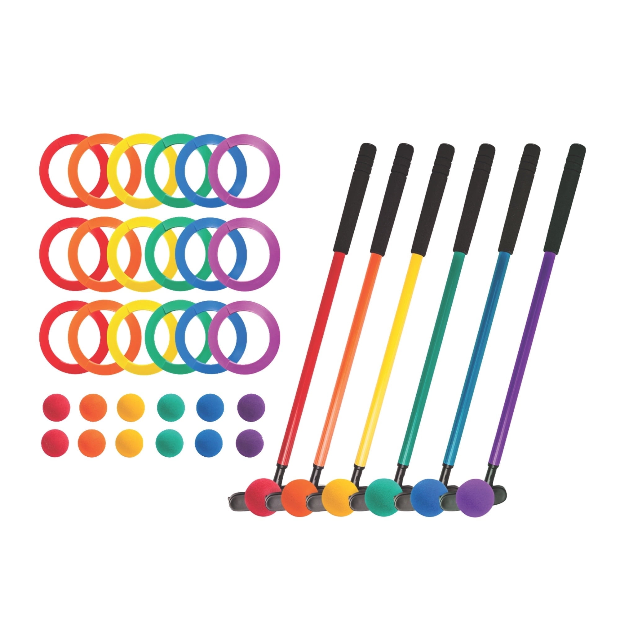 Champion Sports Mini Golf Clubs: Multi Colored Putt Putt Miniature ...