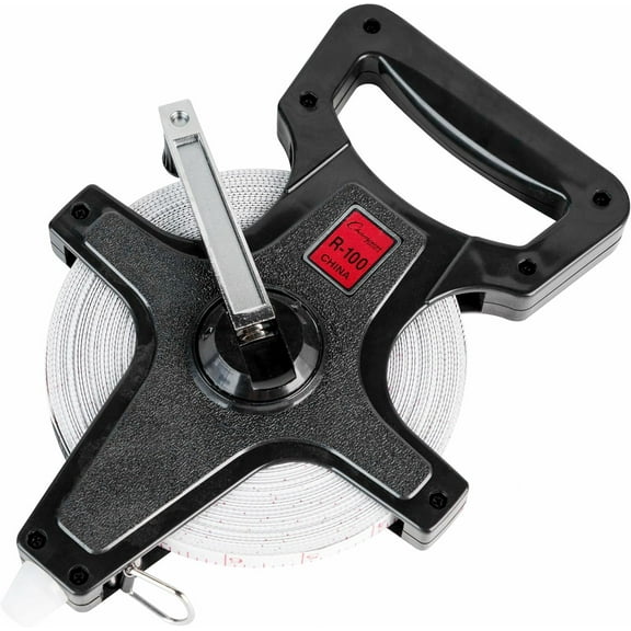 Champion Sports, Closed Reel Measure Tape, 100 ft, Dual-Sided, Hand ...