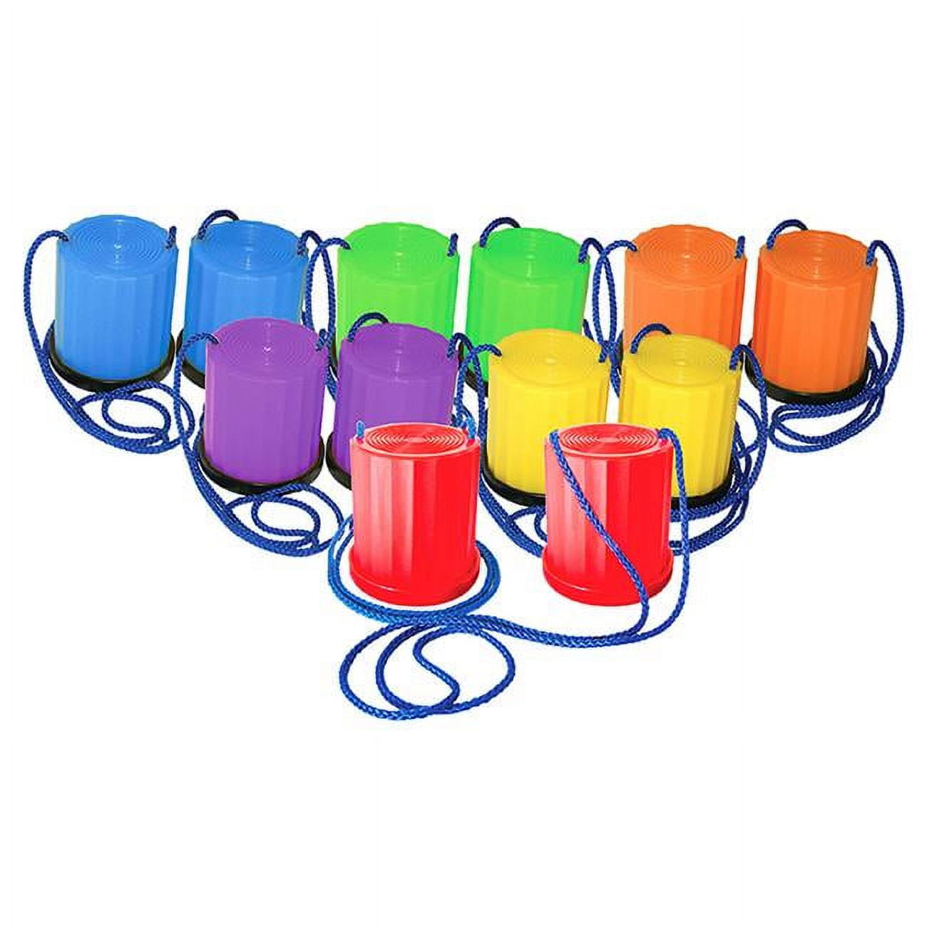 Champion Sports Plastic Platform Stilts 6 Color Set - Walmart.com