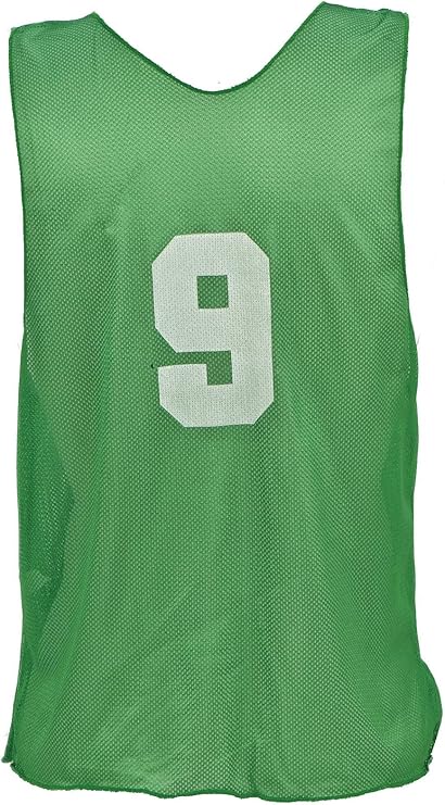 Champion Sports Mesh Practice Vest, Pack of 12, Solid and Numbered ...
