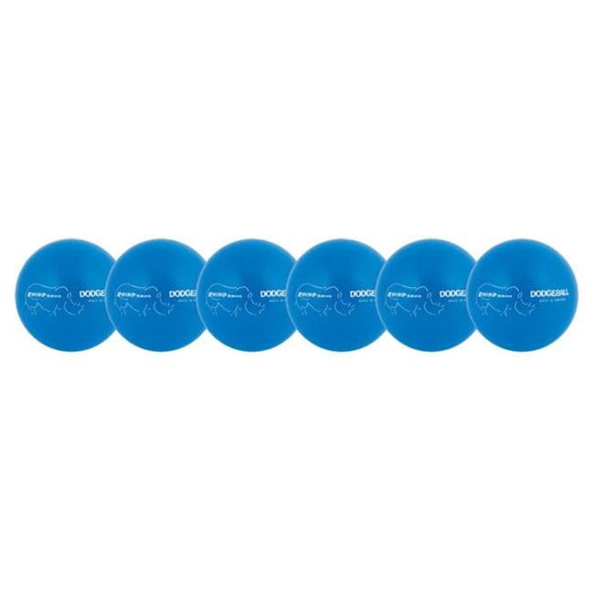 Champion Sports Rhino Skin Dodgeball Set - Neon Blue - Set of 6 ...