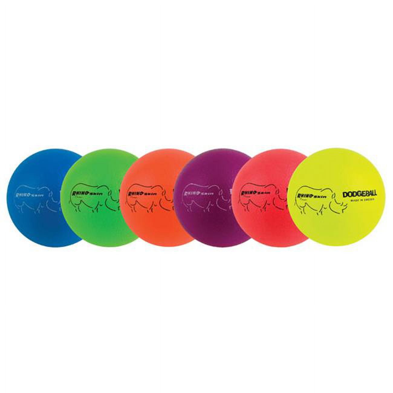 Champion Sports Rhino Skin Dodgeball Set, Neon Rainbow - Set of 6 ...