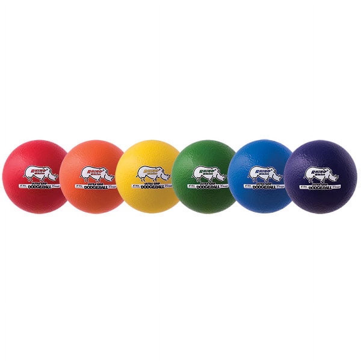 Champion Sports Rhino Skin Low Bounce Ultra Grip Dodgeball Set ...