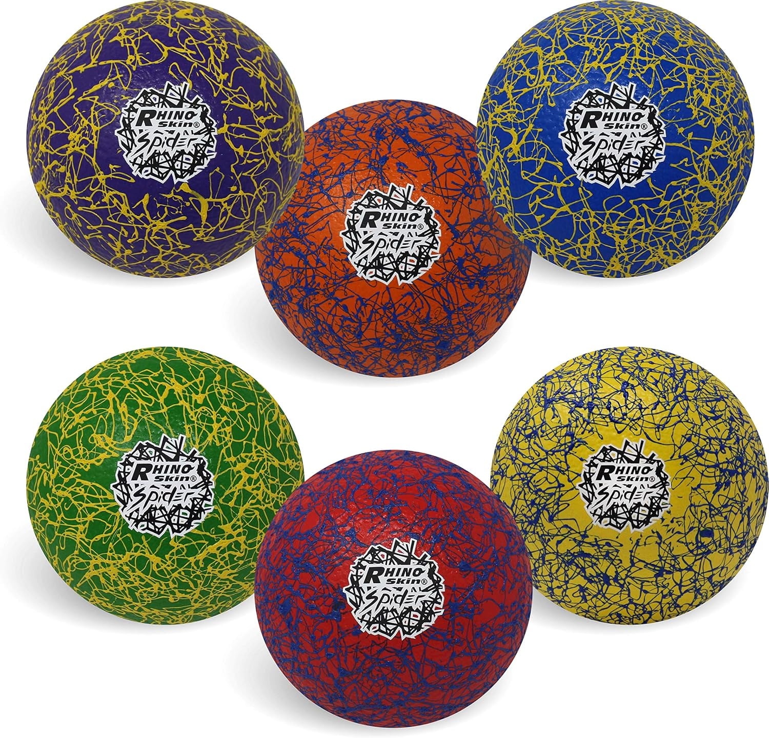 Champion Sports Premium Rhino Skin Extreme Color Dodgeballs - Glow in ...