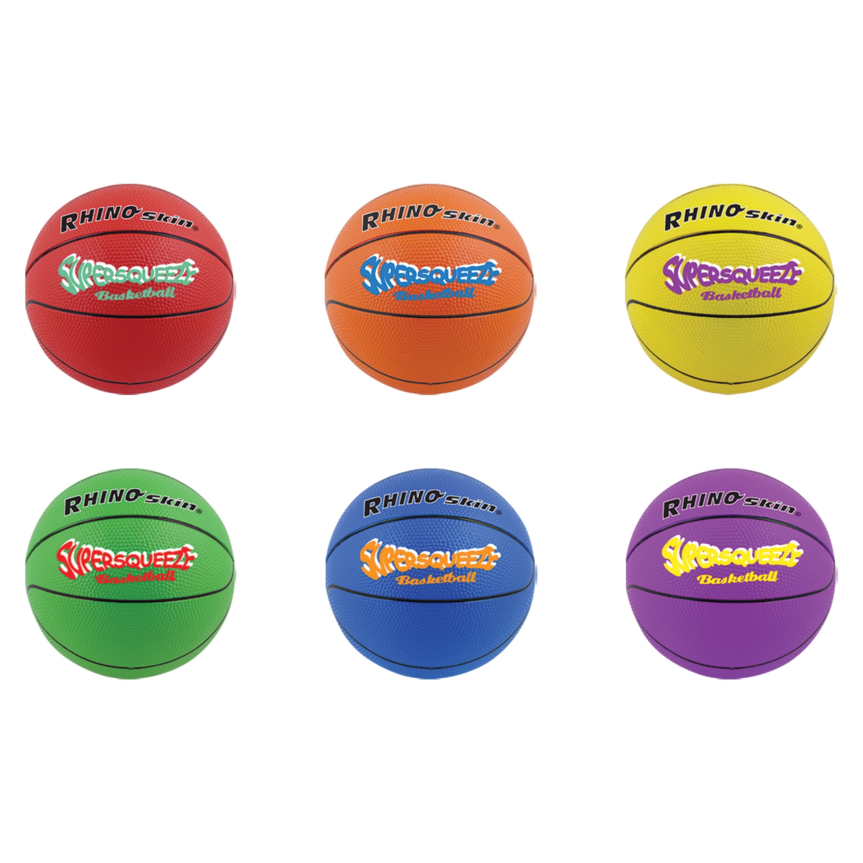 Champion Sports SQBBSET Rhino Skin® Super Squeeze Basketball Set ...