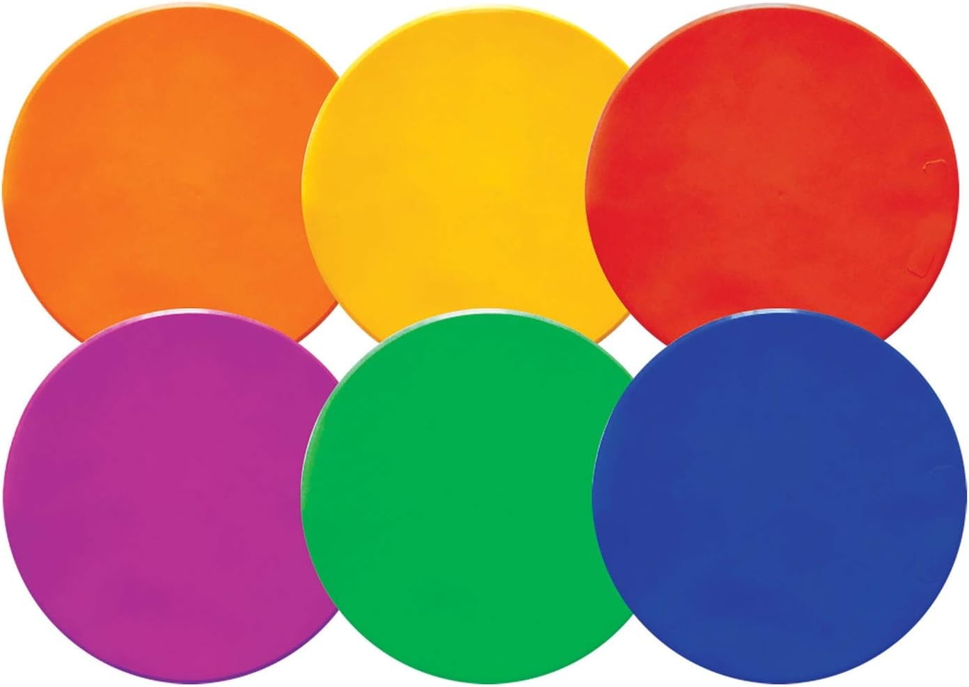 Champion Sports Round Poly Spot Markers for Sports, Activities, and ...