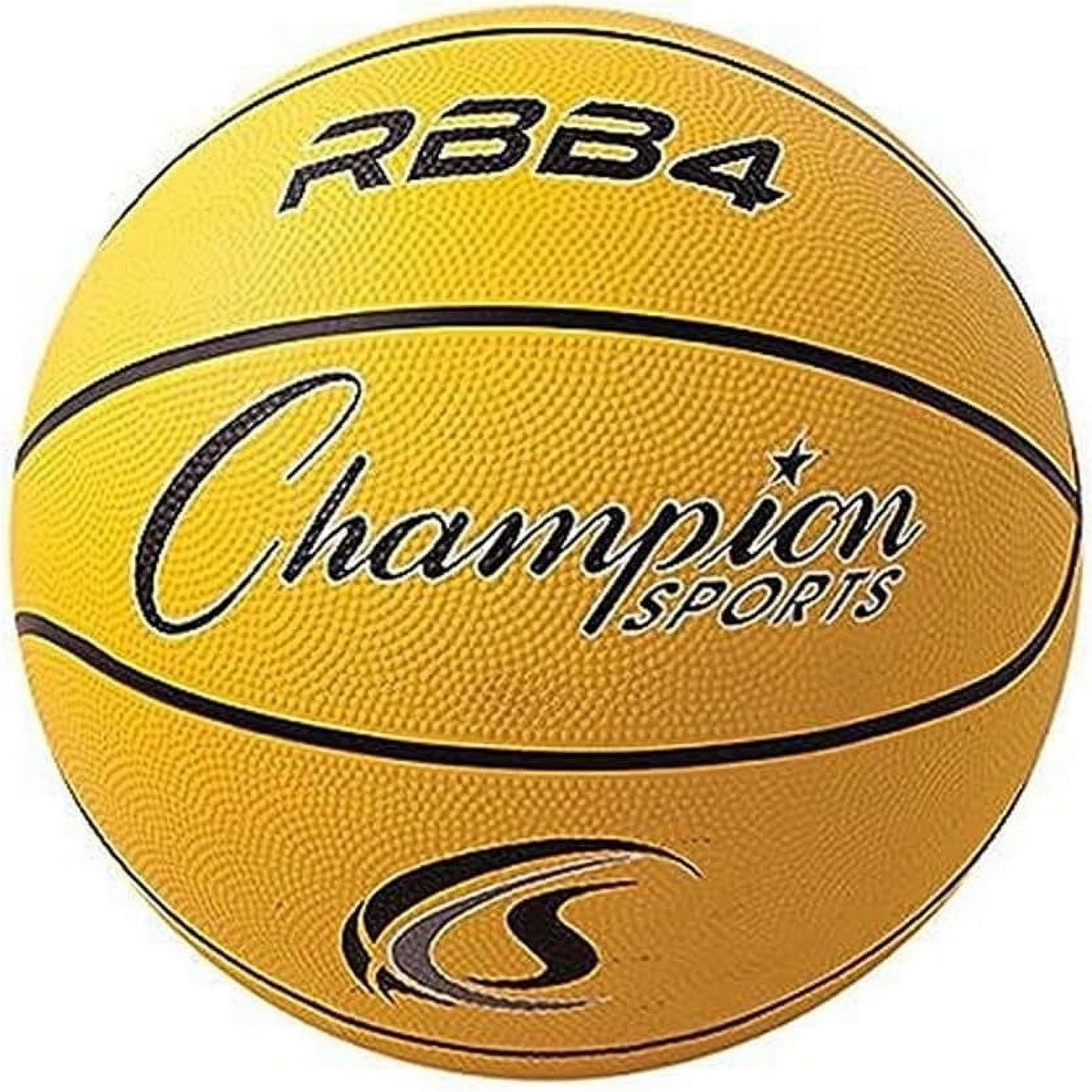 Champion Sports Rubber Intermediate Basketball, Heavy Duty Pro-Style ...