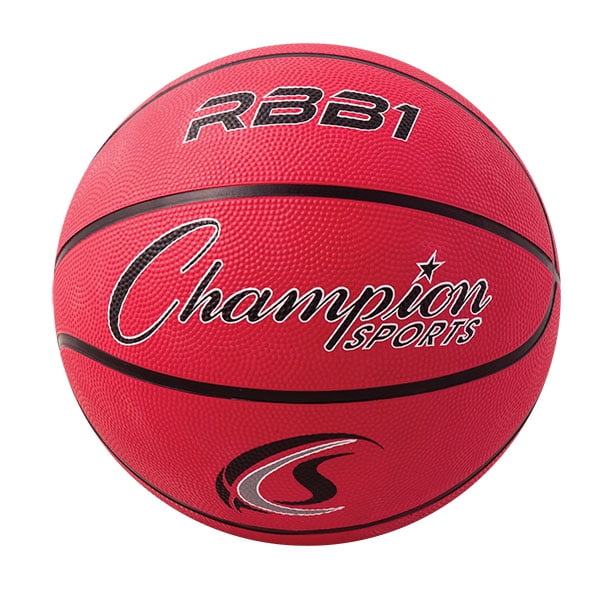 Champion Sports Size 7 Rubber Basketball Red - Walmart.com