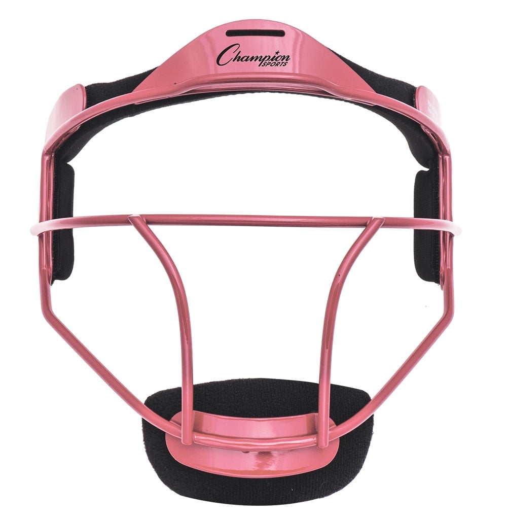 Champion Sports Kids Softball Guard Shield Face Mask, Youth Size, Pink ...