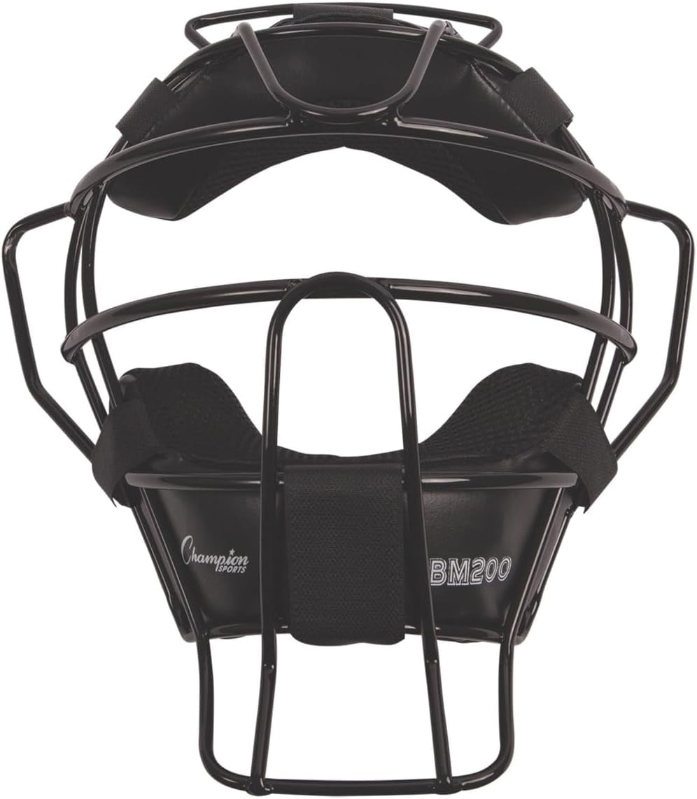 Champion Sports Ultra Lightweight Umpire Face Mask, Baseball Shield ...
