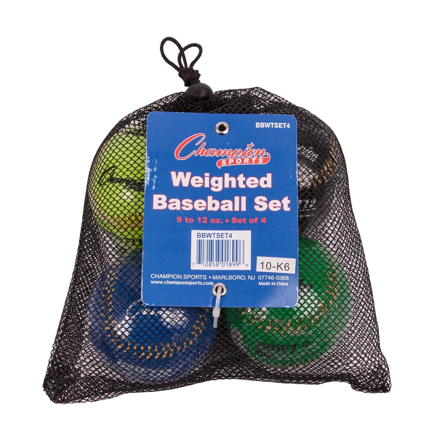 Free Shipping! Champion Sports Weighted Training Baseball Set of 4 ...