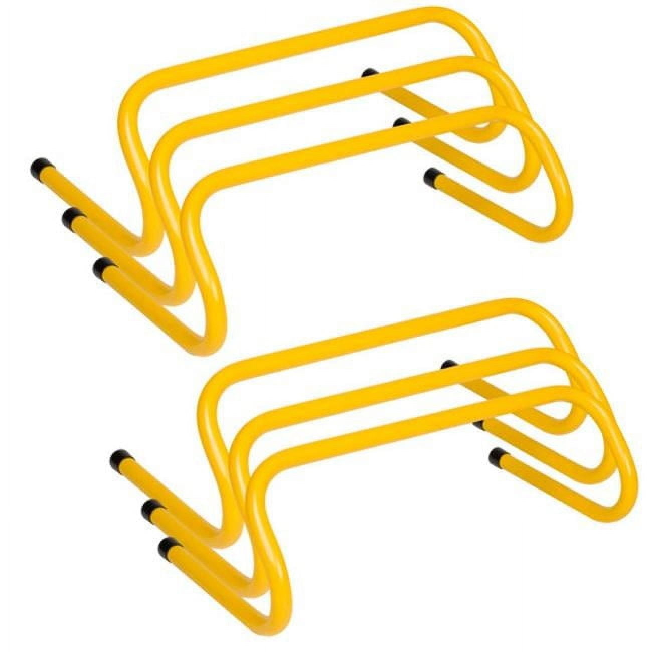 Champion Sports Weighted Training Hurdle Set - Yellow - Set of 6 ...