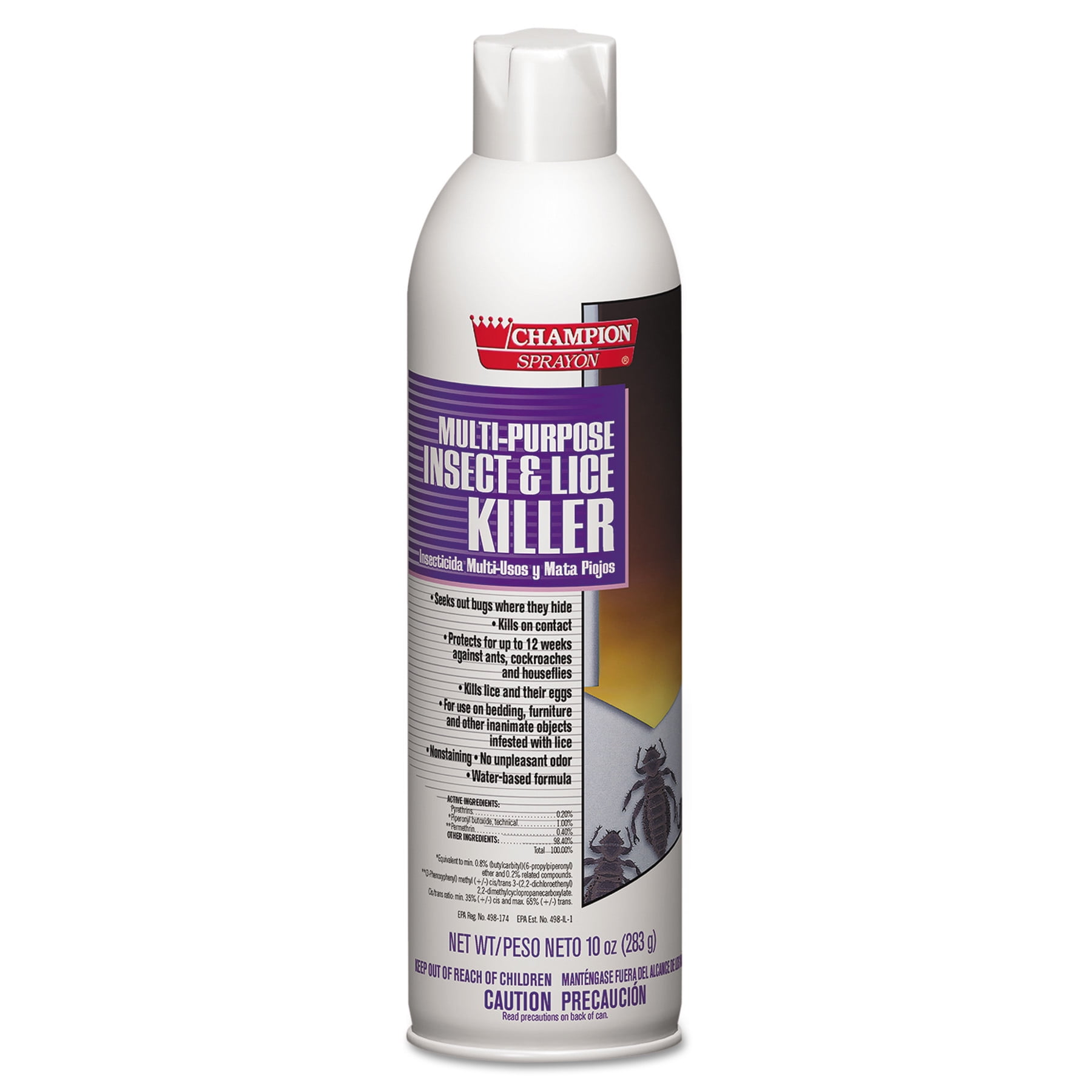 Chase Products Champion Sprayon Multipurpose Insect and Lice Killer, 10 ...