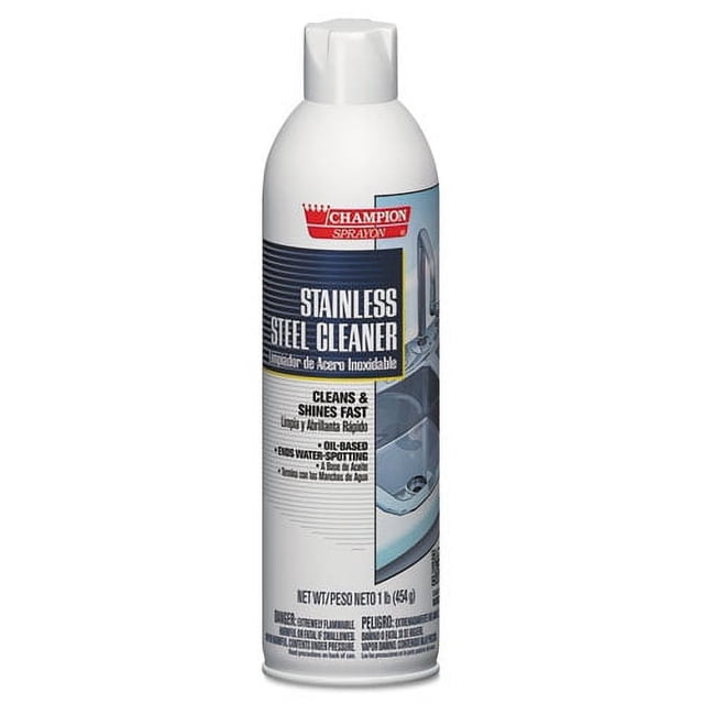 Champion Sprayon Stainless Steel Cleaner, 16 Oz Aerosol Spray, 12 ...