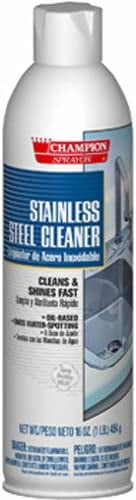 Champion Sprayon Stainless Steel Cleaner, 16oz, Aerosol - Includes 12 ...