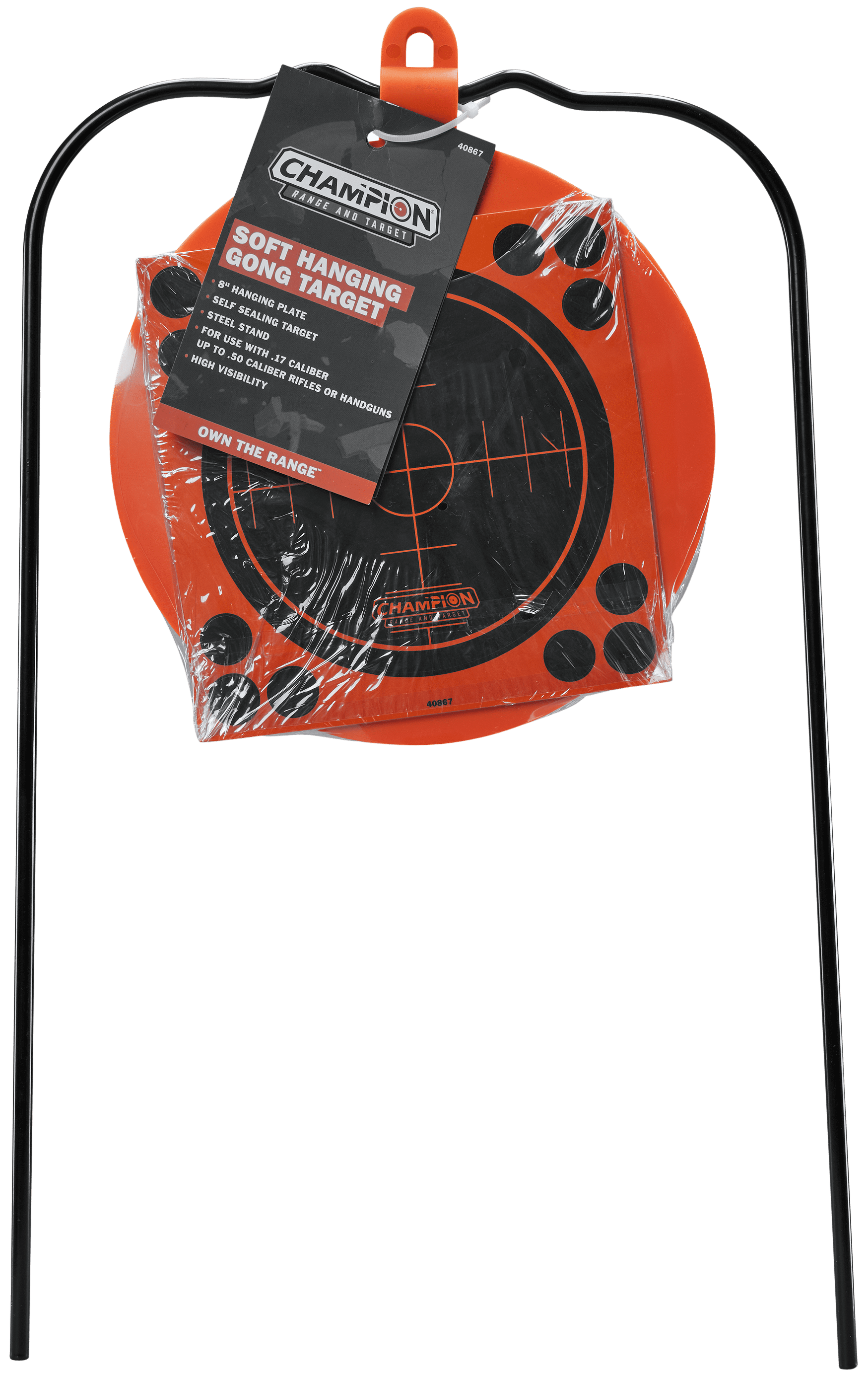 Champion Targets 40867 Orange/Black Steel Hanging Shooting Target ...
