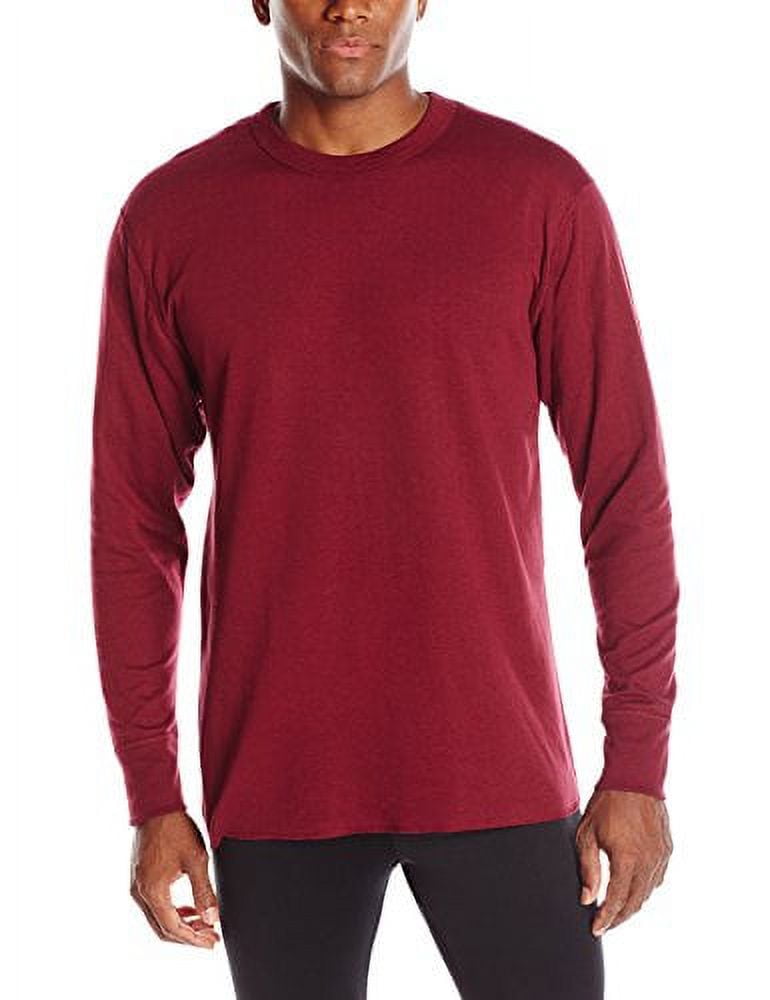 Duofold Men's Large Bordeaux Red Mid Weight Wicking Thermal Shirt ...