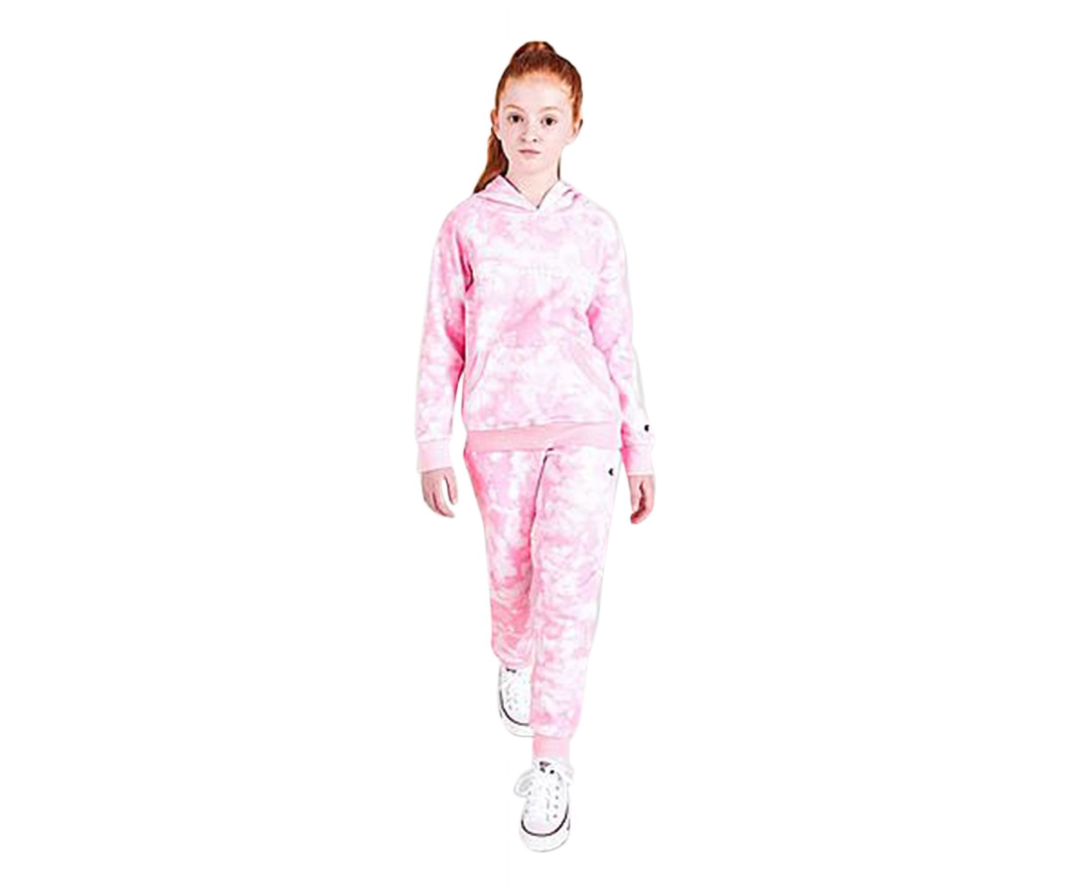 Champion Tie Dye AOP PO Girls Clothing Set Size L, Color: Pink/White ...