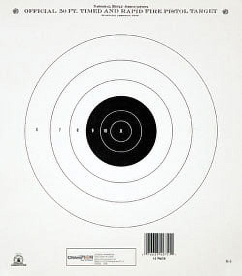 Champion Traps & Targets NRA Paper Pistol Target (12 Pack) - Walmart.com