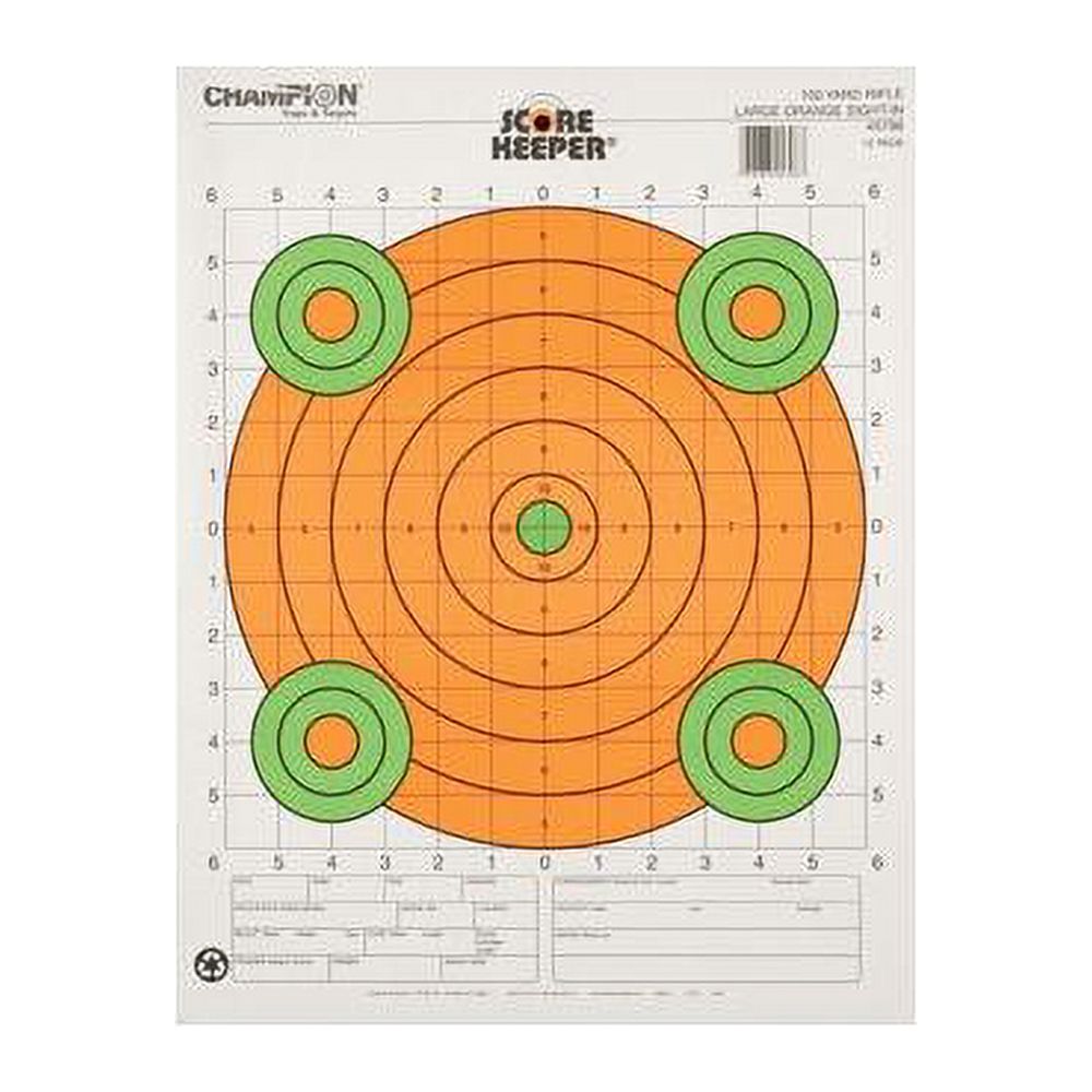 Champion Traps and Targets 100 Yard Sightin Rifle, Flourescent, 100 ...