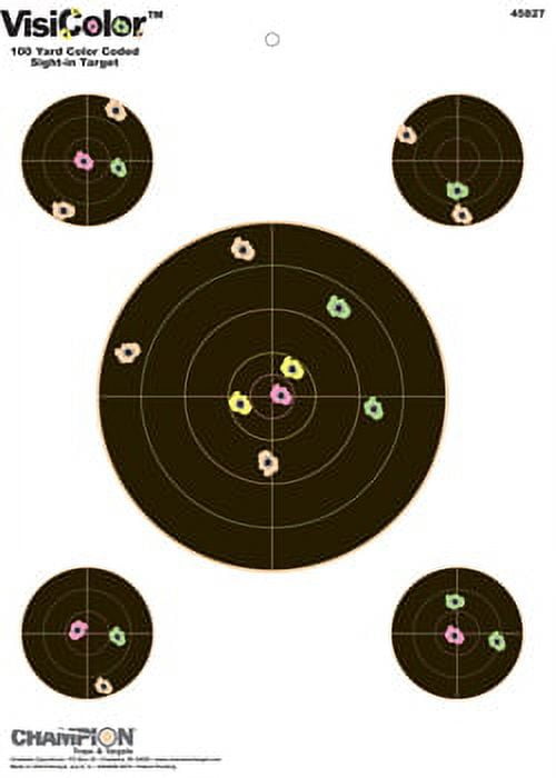 Champion Visicolor Targets 45827 Visicolor, 8" Sightin - Walmart.com